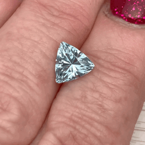 Aquamarine Trilliant 8.1mm – Langford Gems